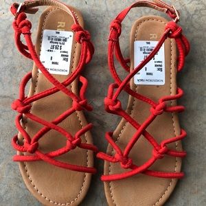 Report | Shoes | Red Sandals | Poshmark